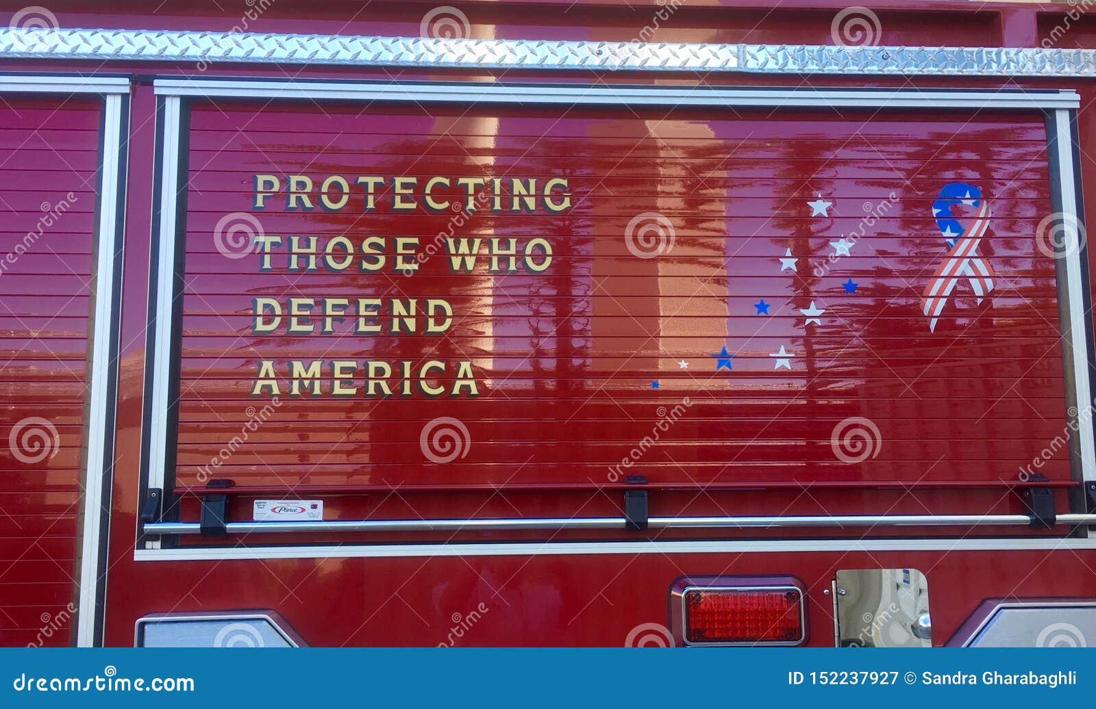 Fire Truck Dedication stock image. Image of fire, side - 152237927