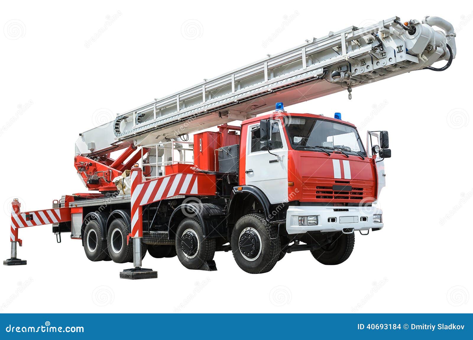 Fire truck ladder stock photo. Image of actions, industrial - 40693184