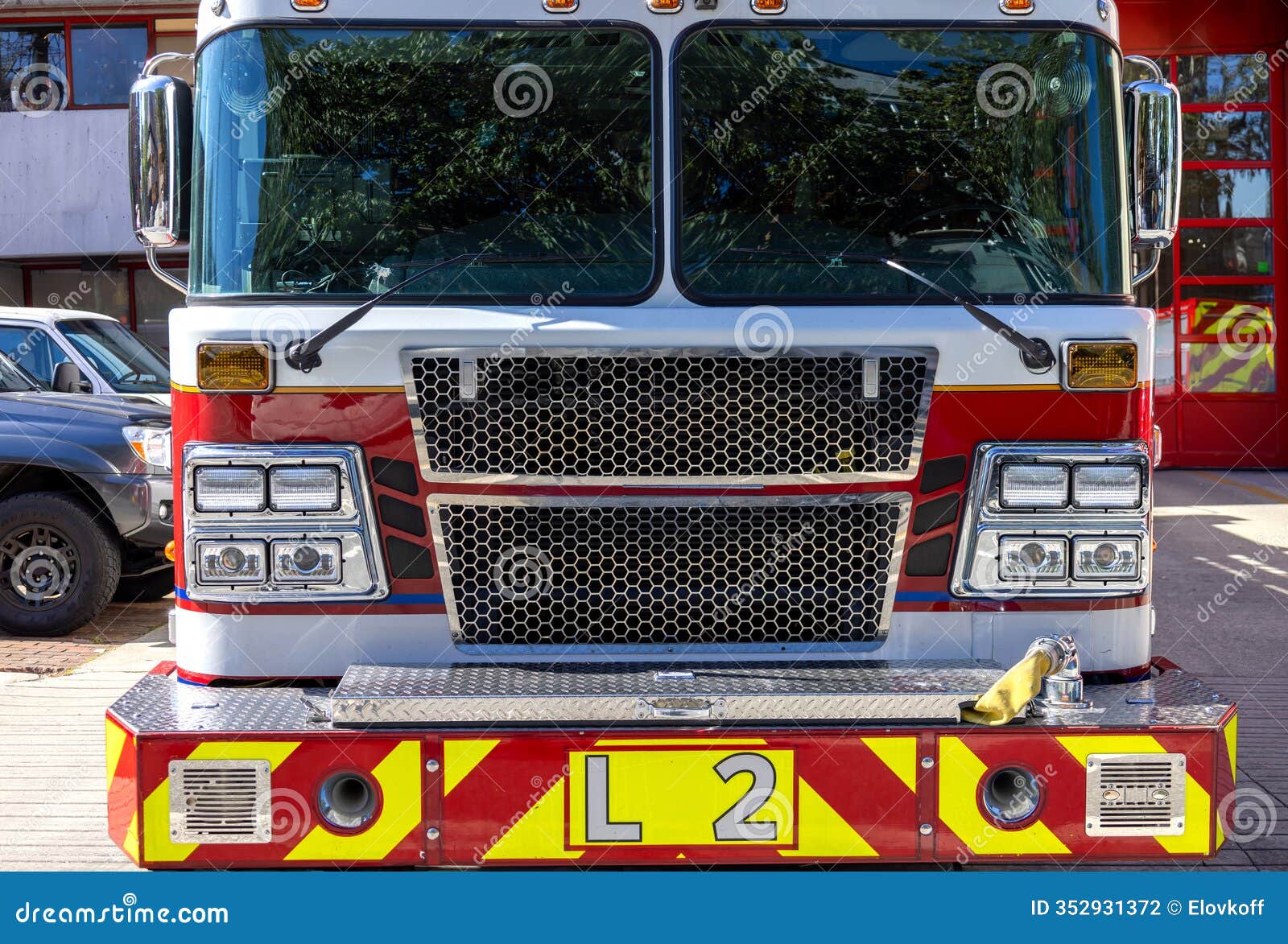 Fire Truck Ready To Respond To Emergency Stock Photo - Image of america ... Fire Truck Ready To Respond To Emergency Stock Photo - Image of america ...