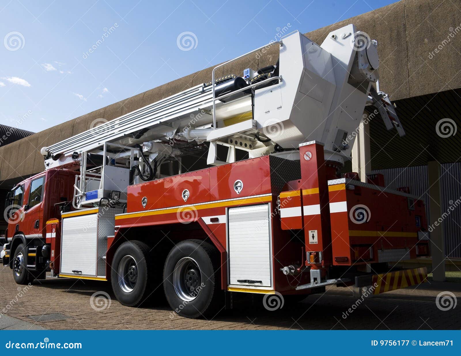 Fire Truck Rear Angle stock image. Image of vehicle, engine - 9756177