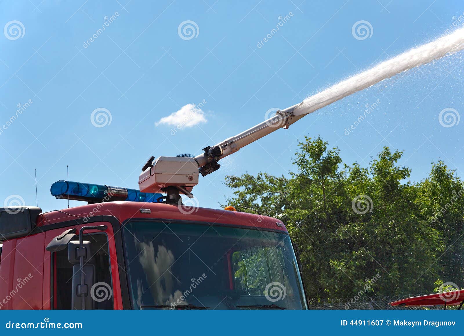 Fire truck stock image. Image of water, emergency, equipment - 44911607