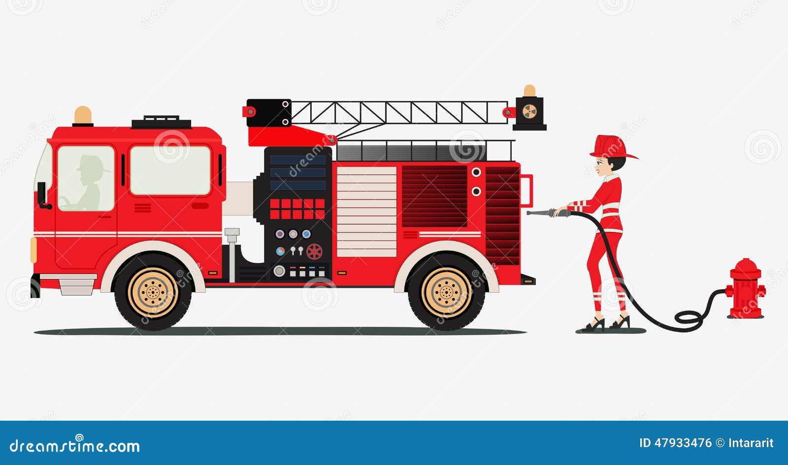 How To Draw A Firefighter Truck