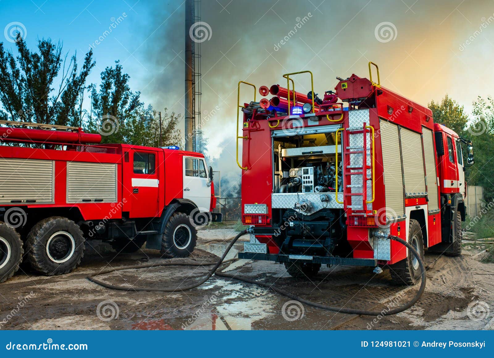 Fire fighting machines stock image. Image of control - 124981021