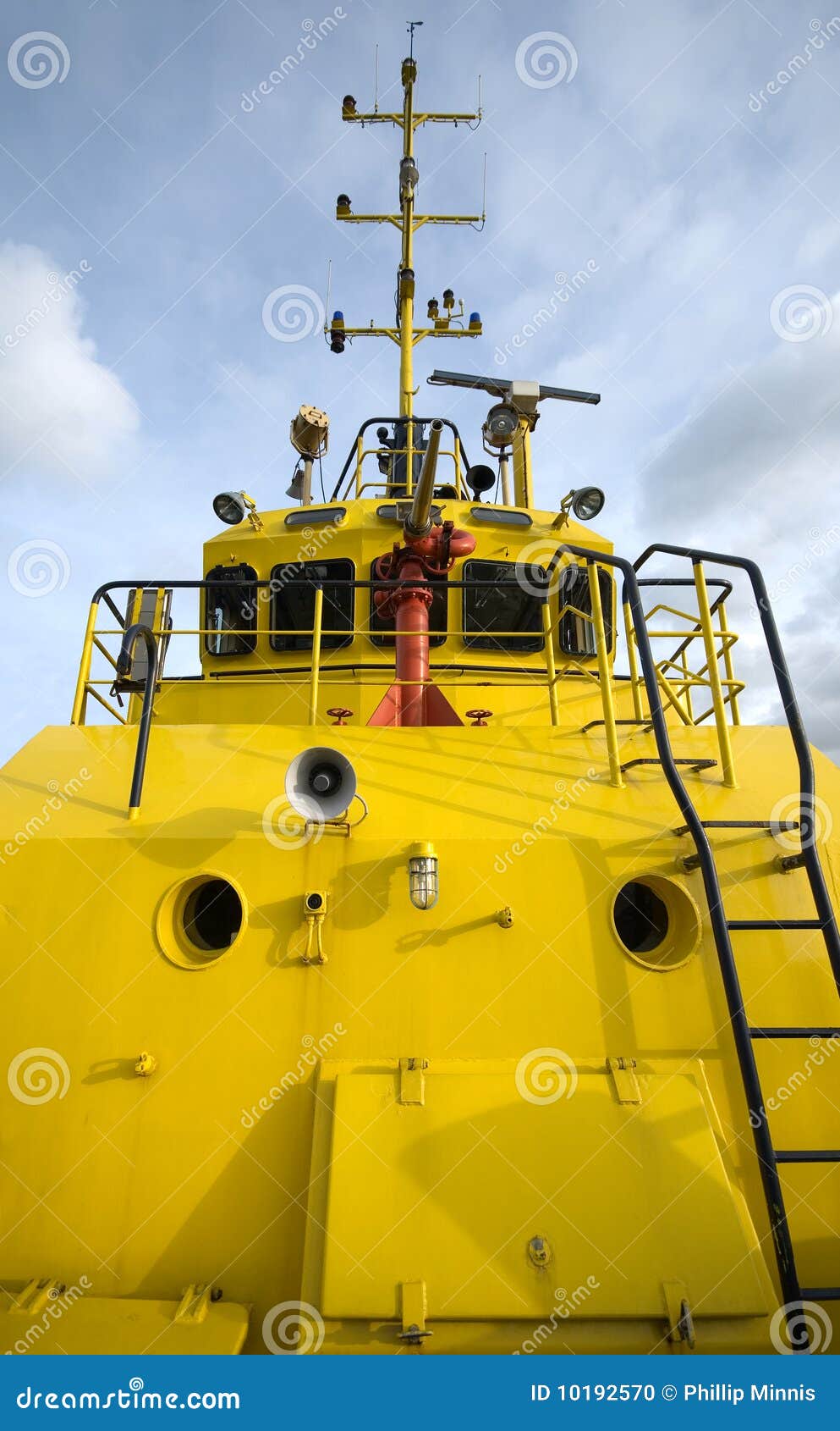 Fire Tug stock photo. Image of porthole, portal, metal - 10192570