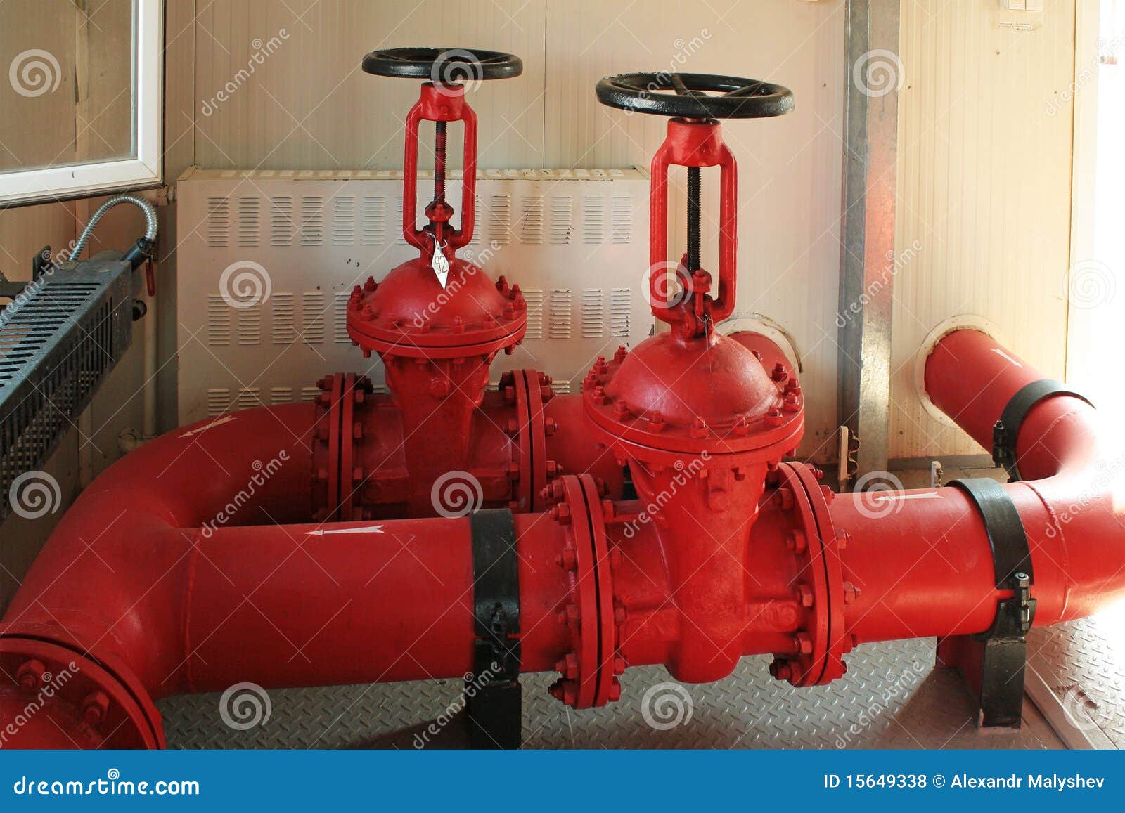 Fire valves. stock photo. Image of pressure, line, pipe - 15649338