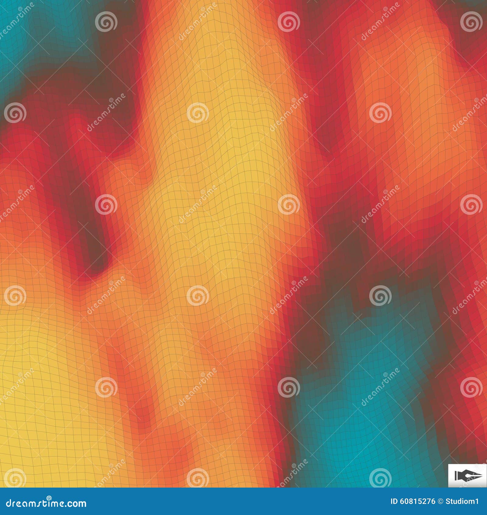 Fire Vector Background. Mosaic. Abstract Mesh Illustration Stock Vector ...