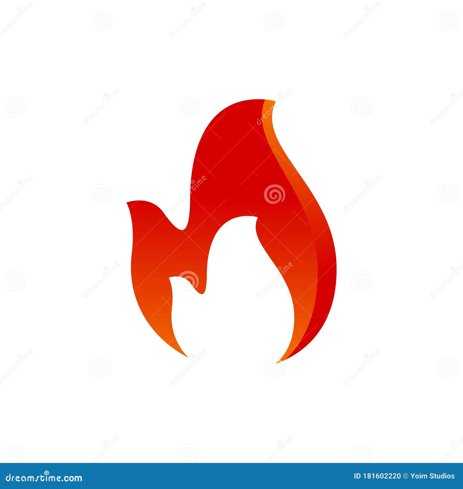 Fire Vector Graphic Design Illustration Template Stock Vector ...