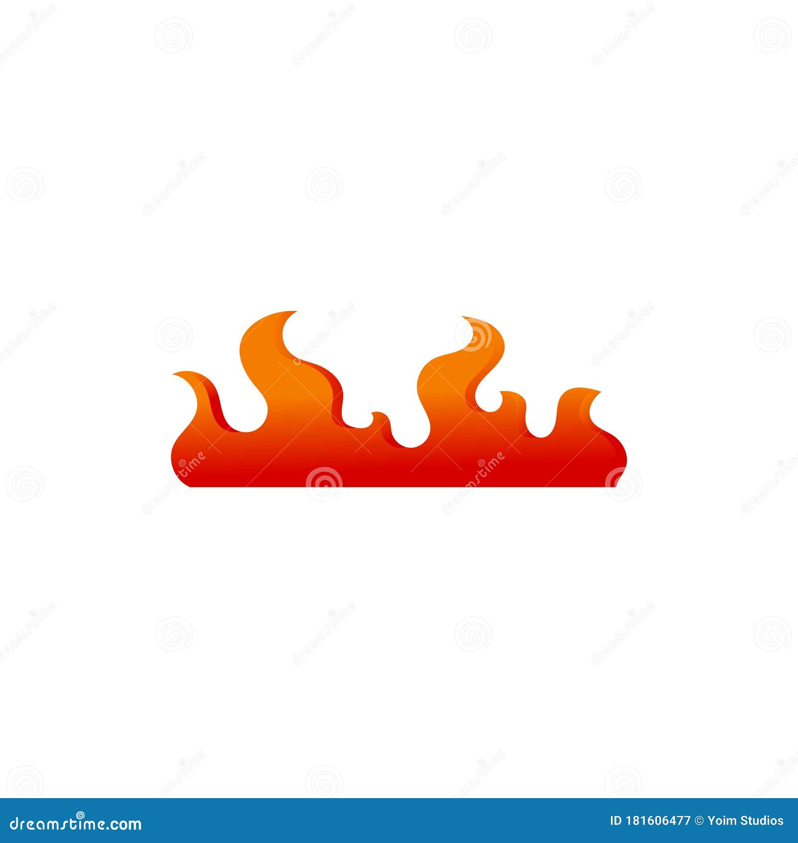 Fire Vector Graphic Design Illustration Template Stock Vector ...