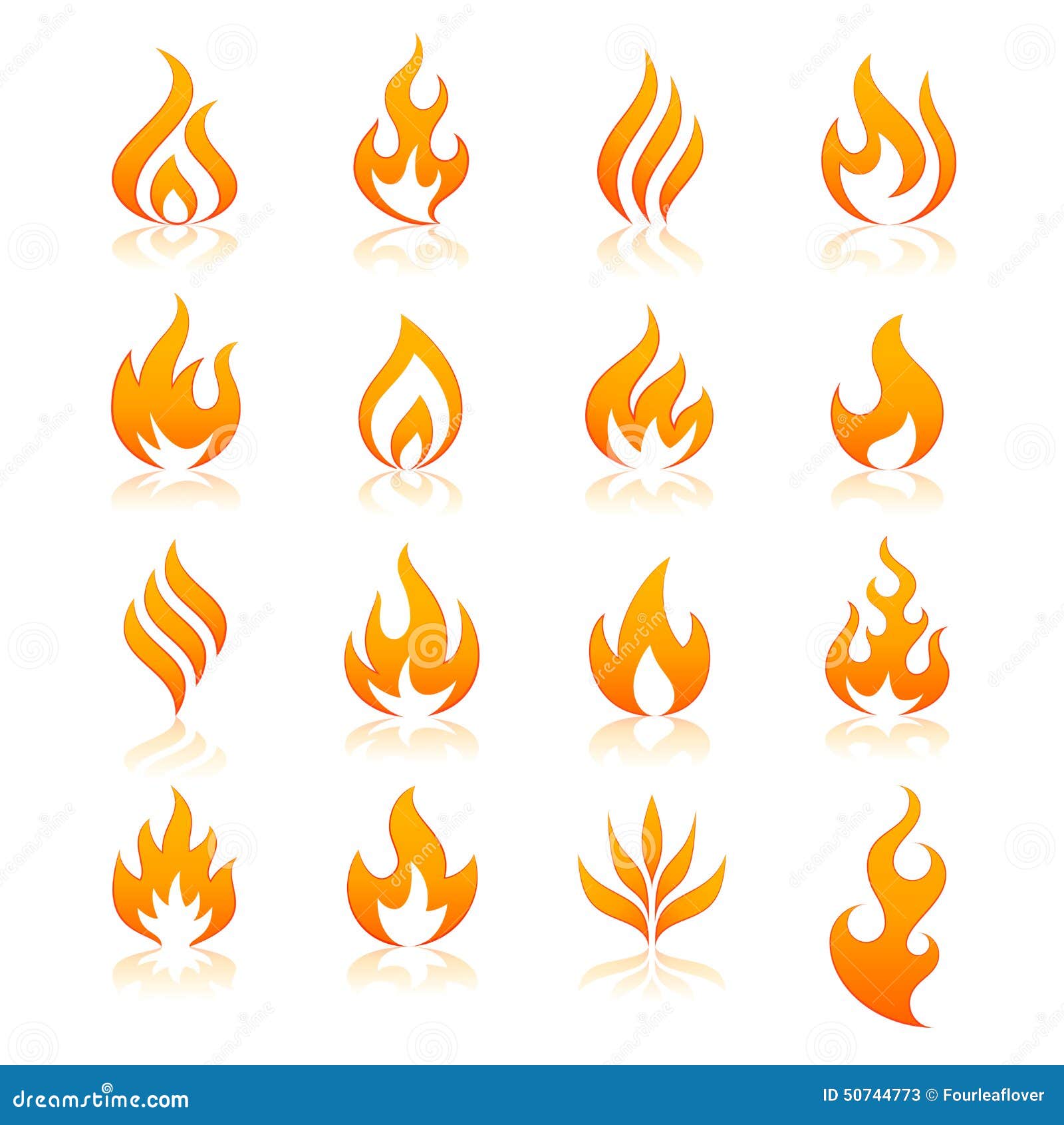 Fire vector icons stock vector. Illustration of exploding - 50744773