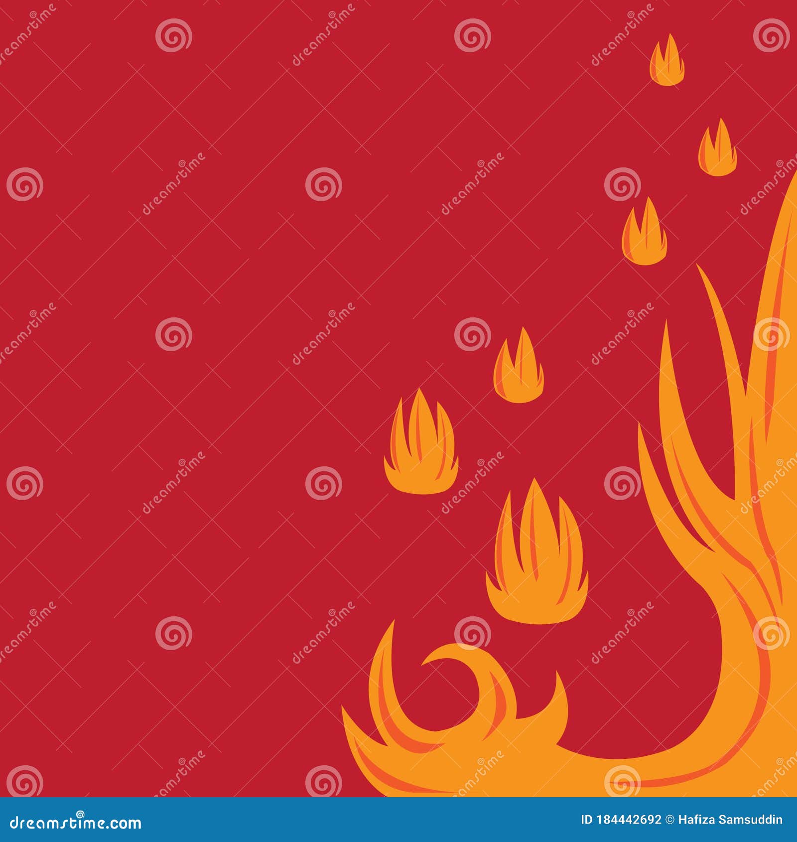 Fire Wallpaper. Vector Illustration Decorative Background Design Stock ...