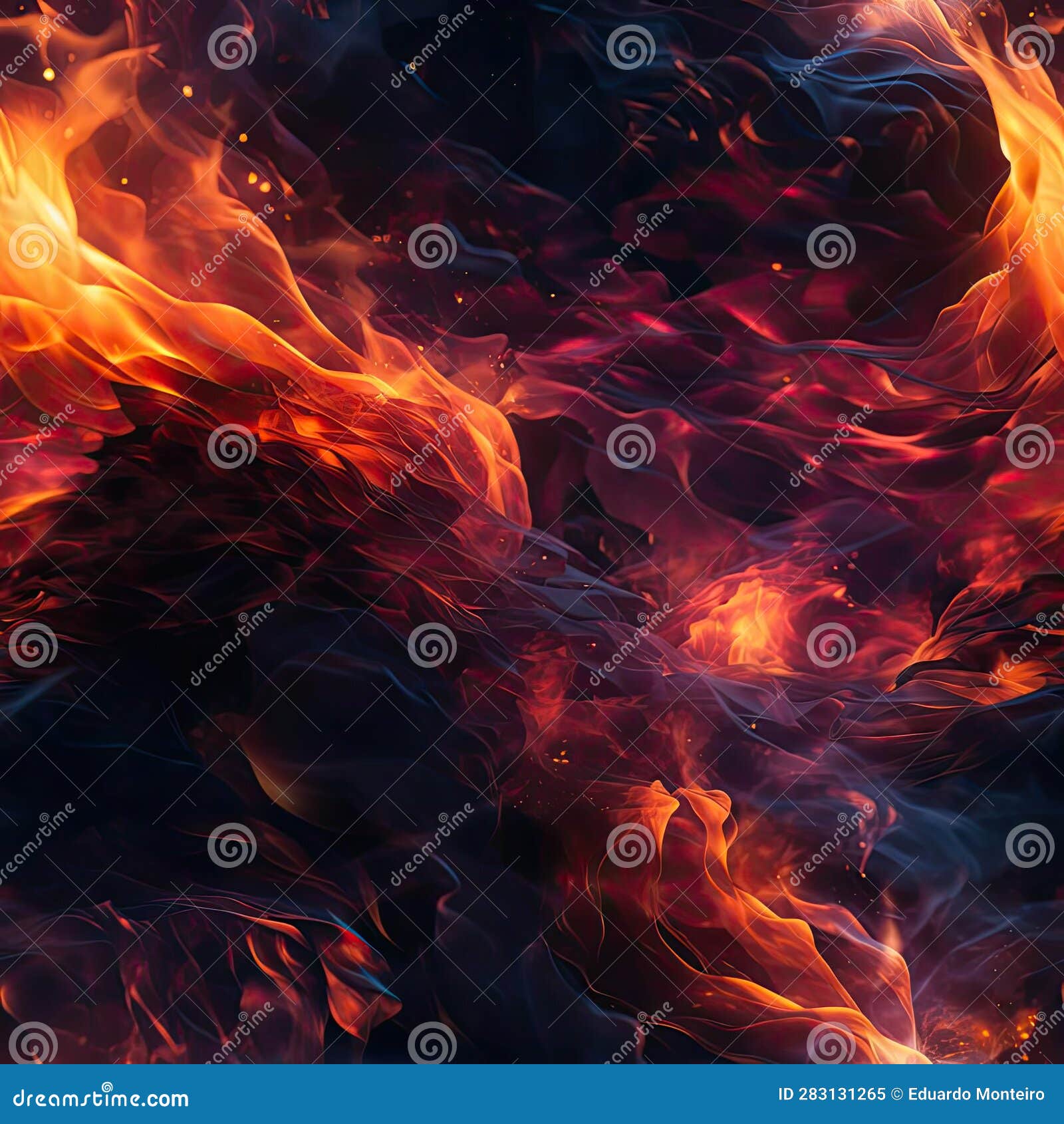 Fire Wallpapers with Flowing Textures and Complex Layers (tiled Stock ...