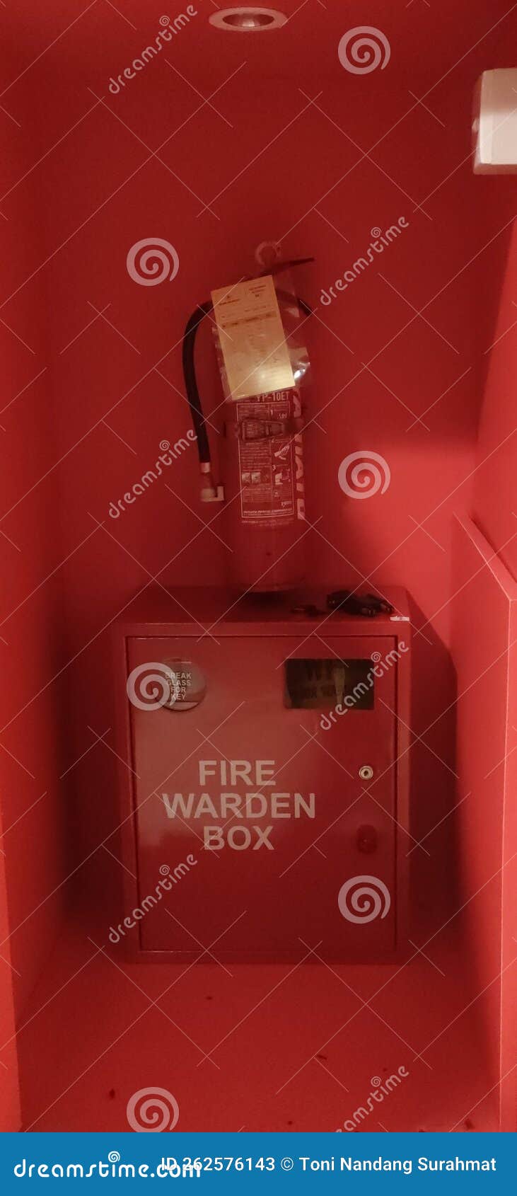Fire Warden Box is One of the Anticipation in an Emergency Stock Image ...