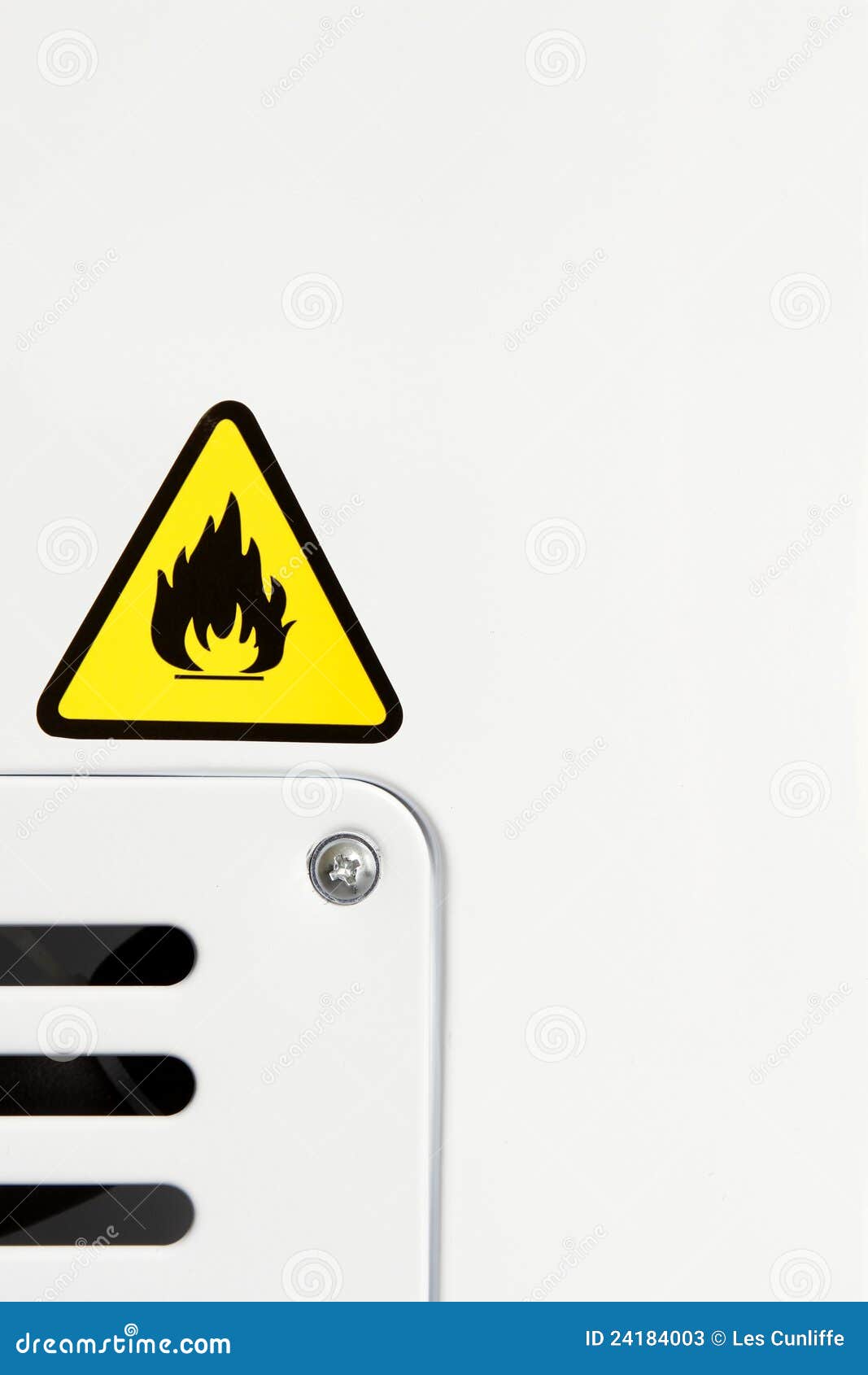 Fire warning stock image. Image of blazing, white, sticker - 24184003