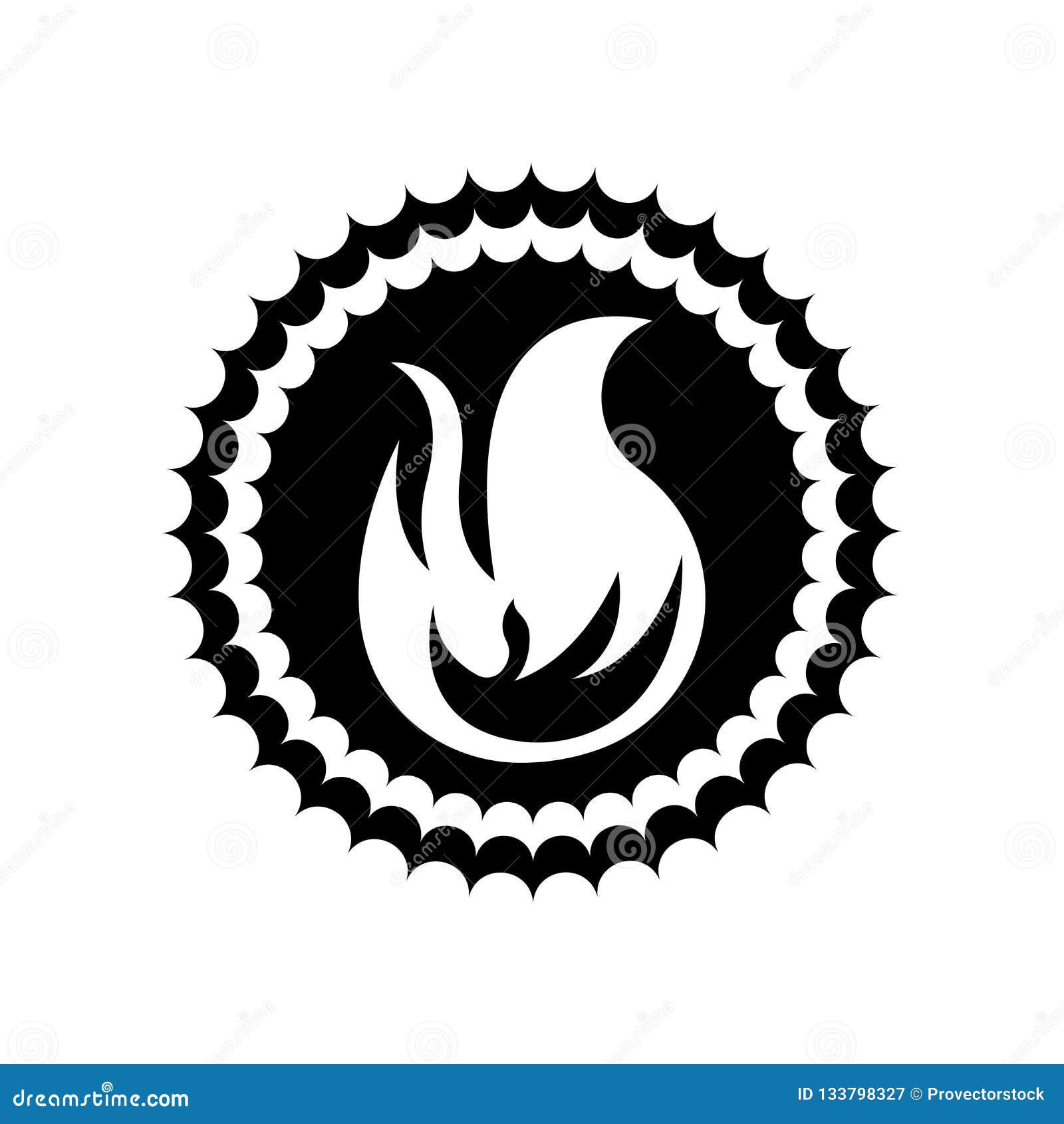Fire Warning Icon Vector Isolated on White Background, Fire Warn Stock ...