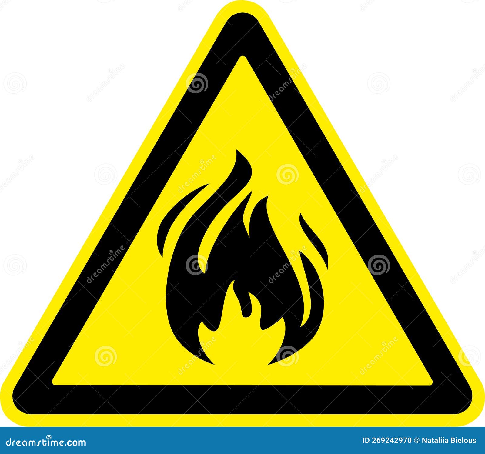 Fire Warning Icon Vector Illustration | CartoonDealer.com #175256118