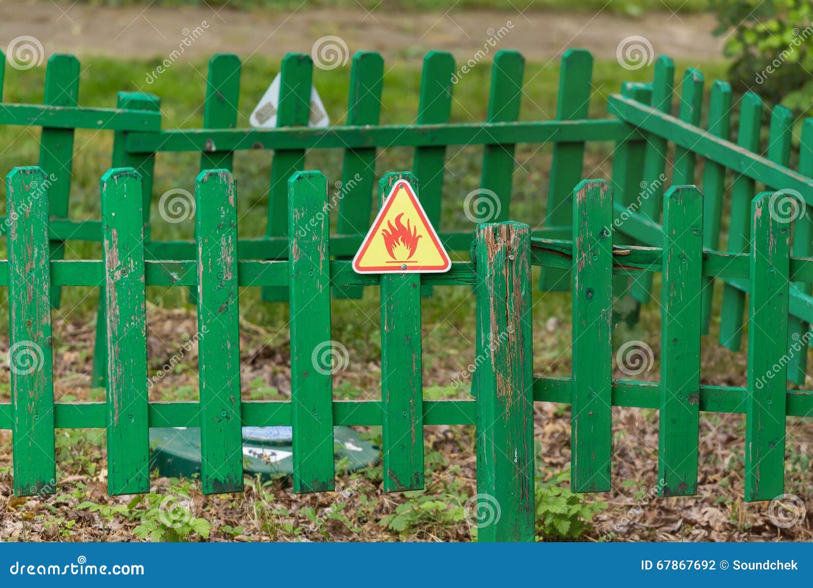 Fire Warning Sign Stock Photo | CartoonDealer.com #67867692