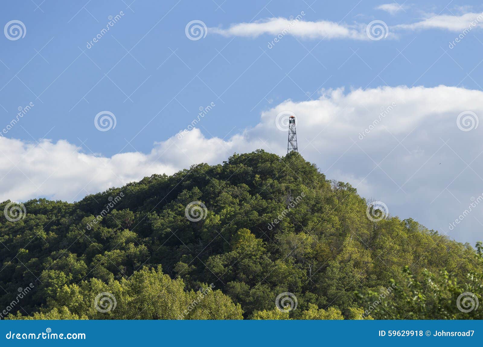 Fire Watchtower stock photo. Image of watch, tower, hill - 59629918