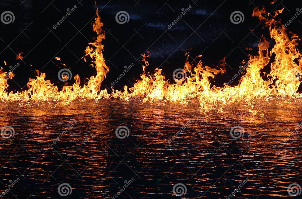 Fire and water stock photo. Image of blaze, hazardous - 13153760