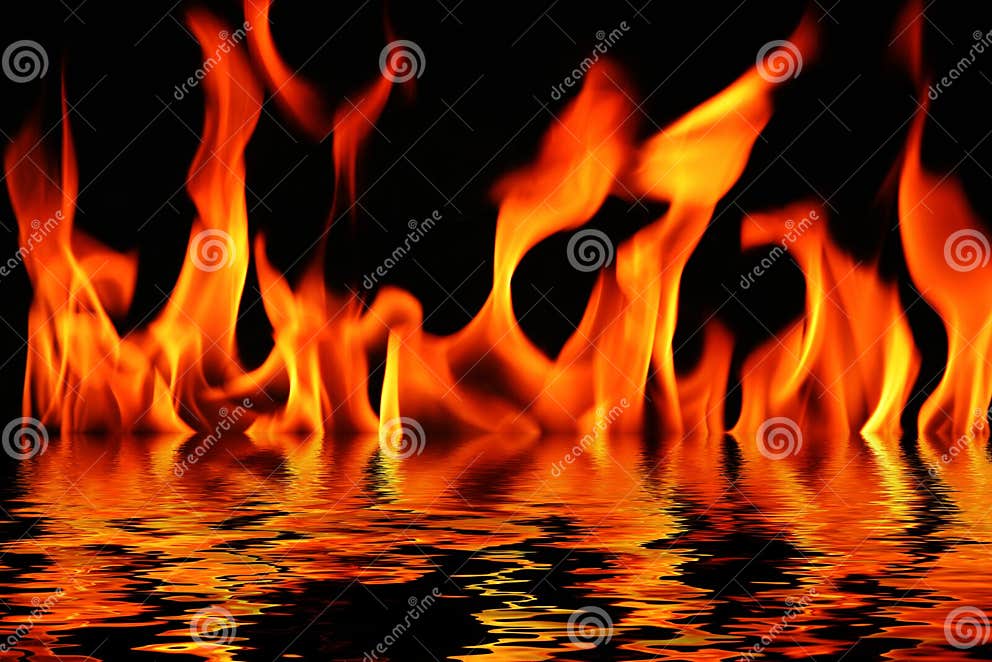 Fire and water stock photo. Image of yellow, flames, fire - 2206024