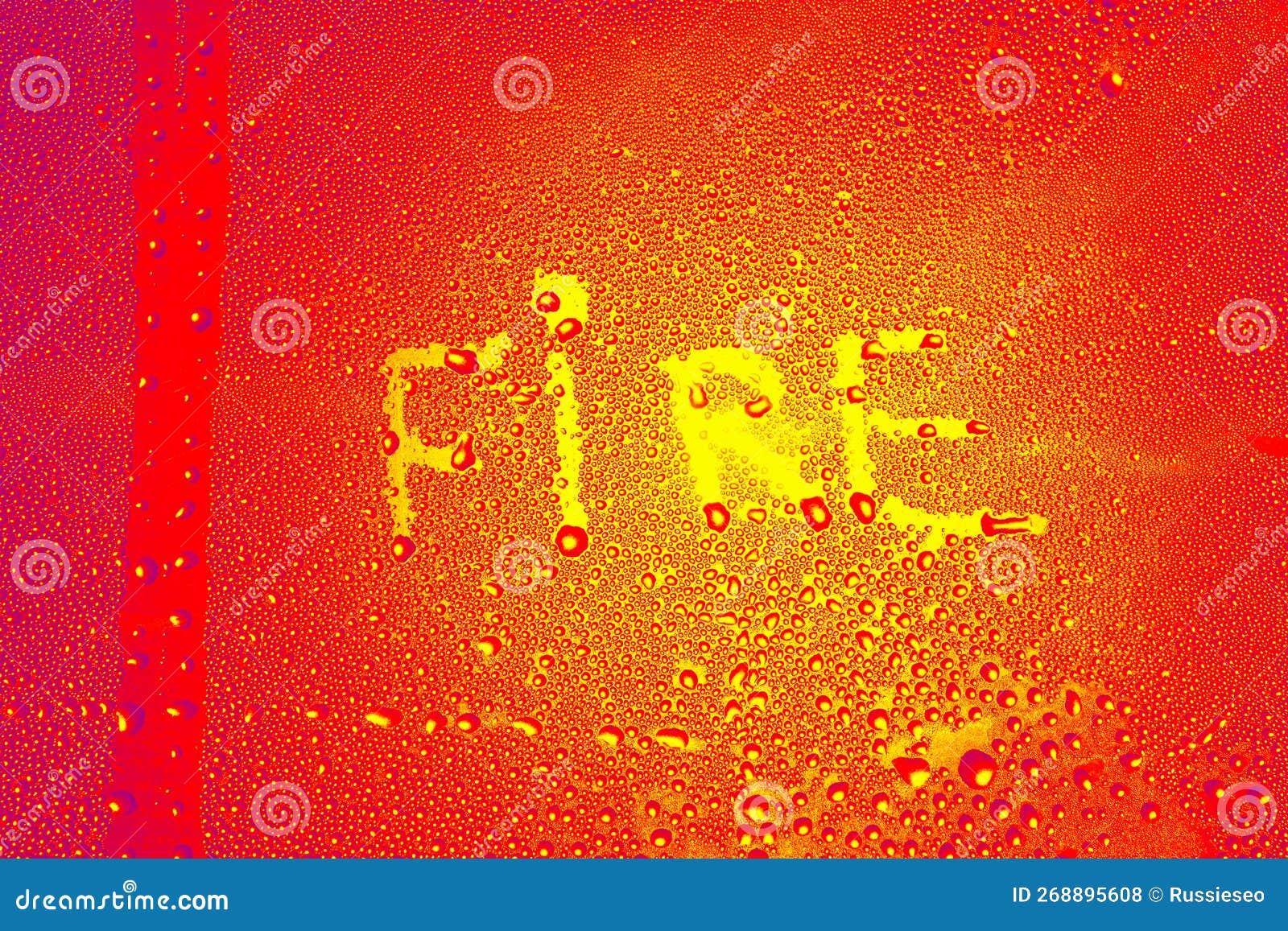 Fire and water drops stock photo. Image of liquid, fireball - 268895608