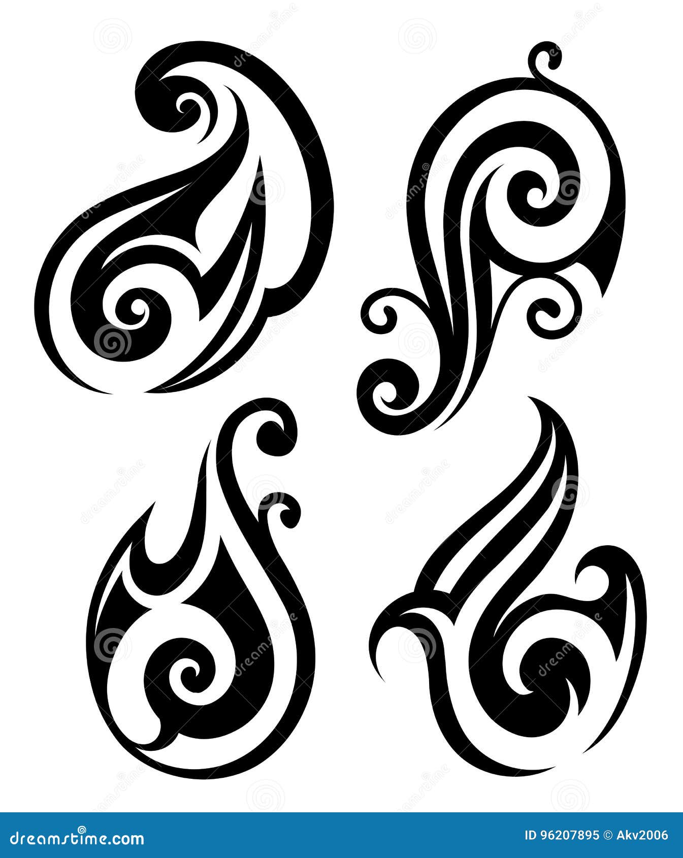 Wind Swirl Tattoo Designs