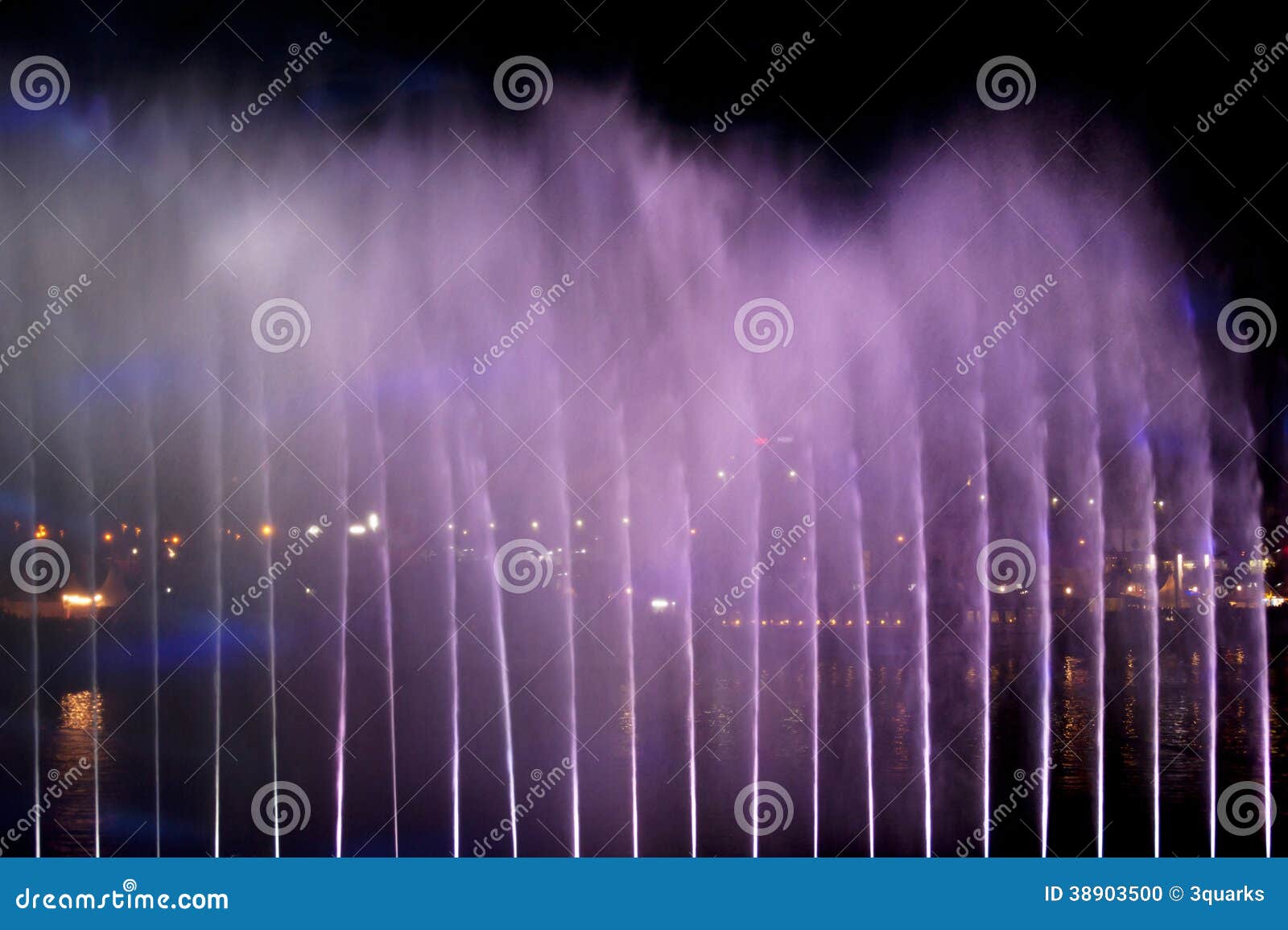 Fire and Water Show stock photo. Image of fountains, effect - 38903500