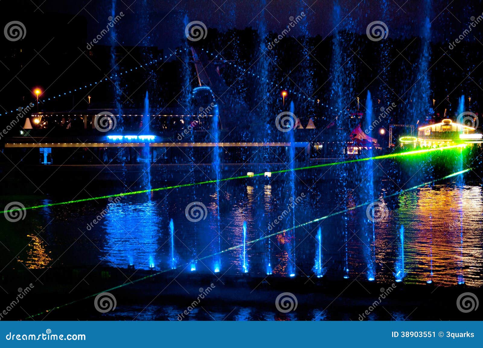 Fire and Water Show stock image. Image of colors, attraction - 38903551