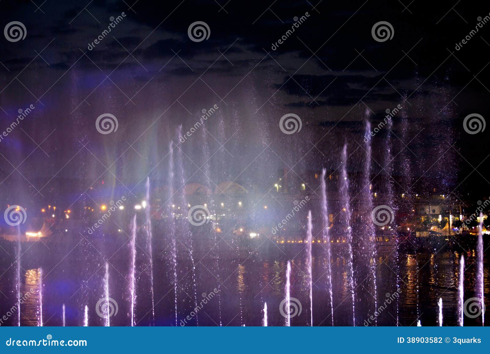 Fire and Water Show stock photo. Image of water, fireworks - 38903582