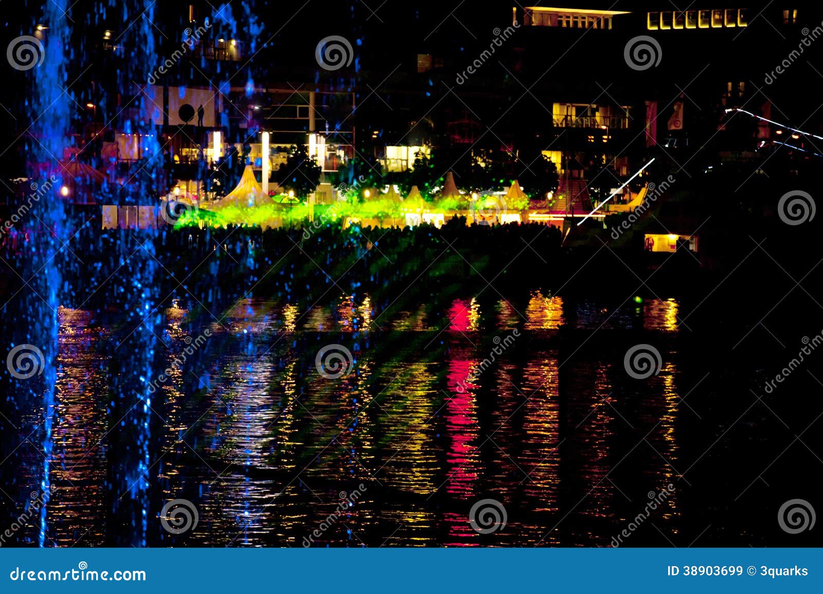 Fire and Water Show stock image. Image of colorful, spectacular - 38903699