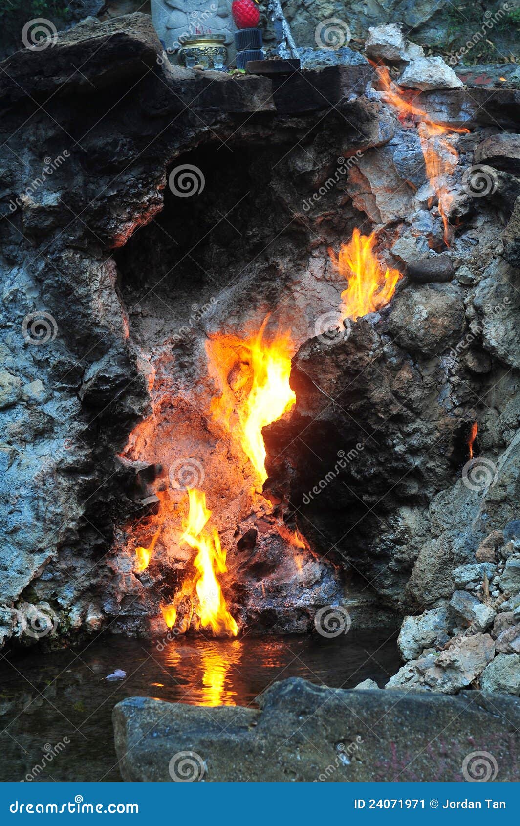 Fire and water spring stock image. Image of extraordinary - 24071971