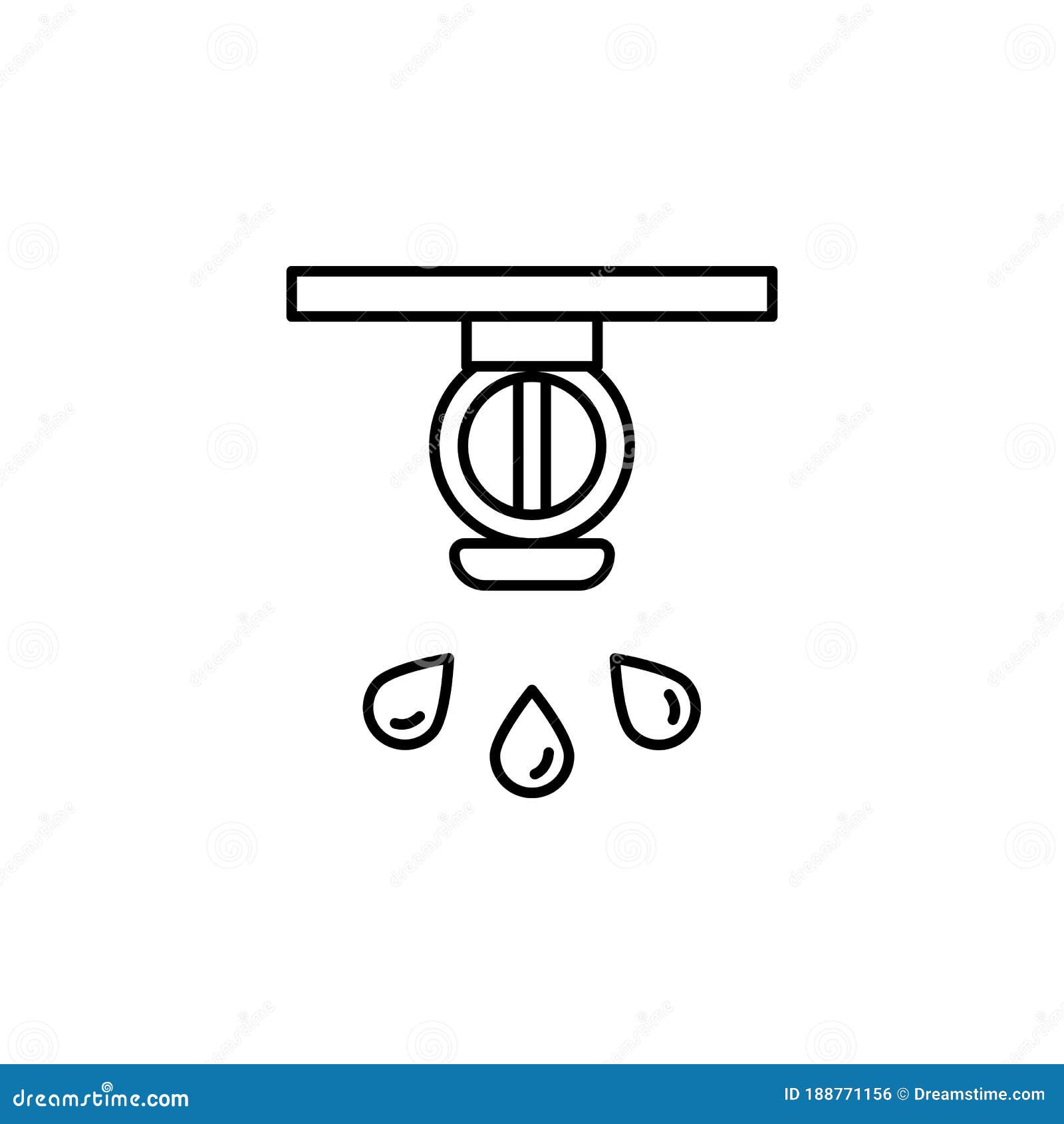 Fire, Water System Icon. Element of Firefighter Icon Stock Illustration ...