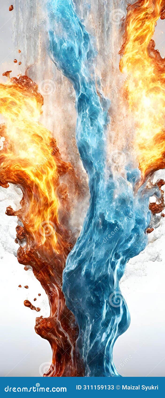 When Fire and Water Work Together To Become a Powerful Storm Stock ...