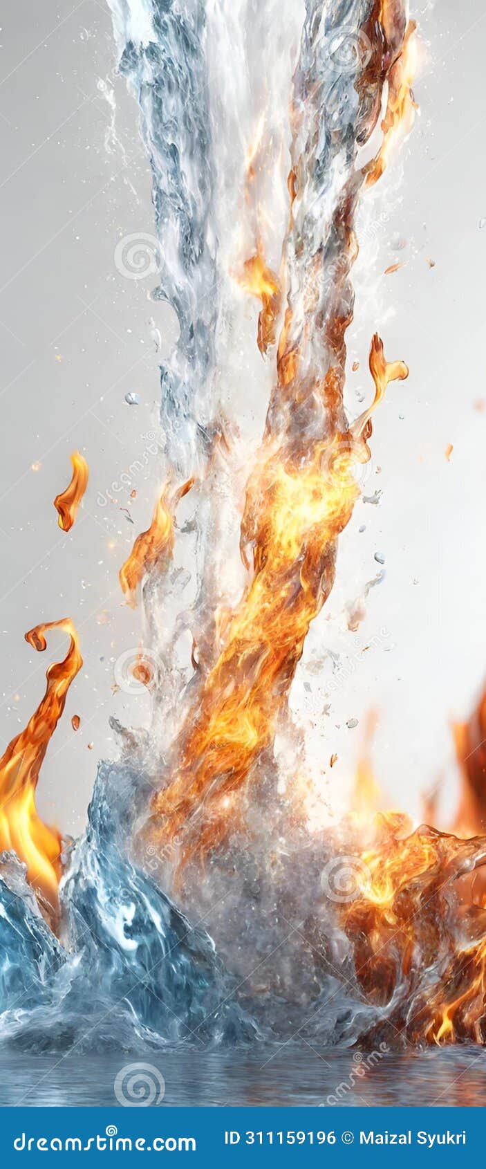 When Fire and Water Work Together To Become a Powerful Storm Stock ...