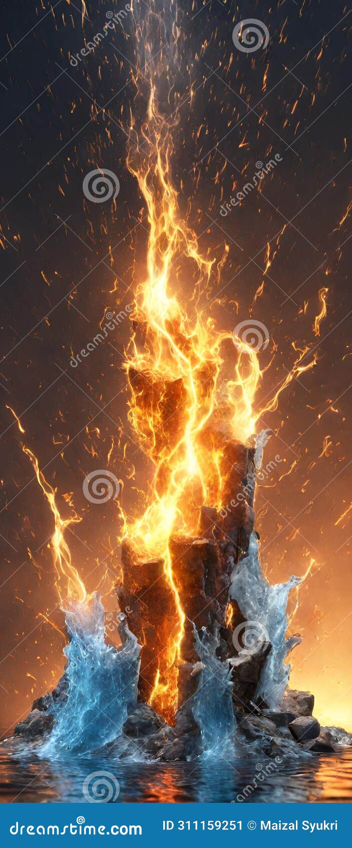 When Fire and Water Work Together To Become a Powerful Storm Stock ...