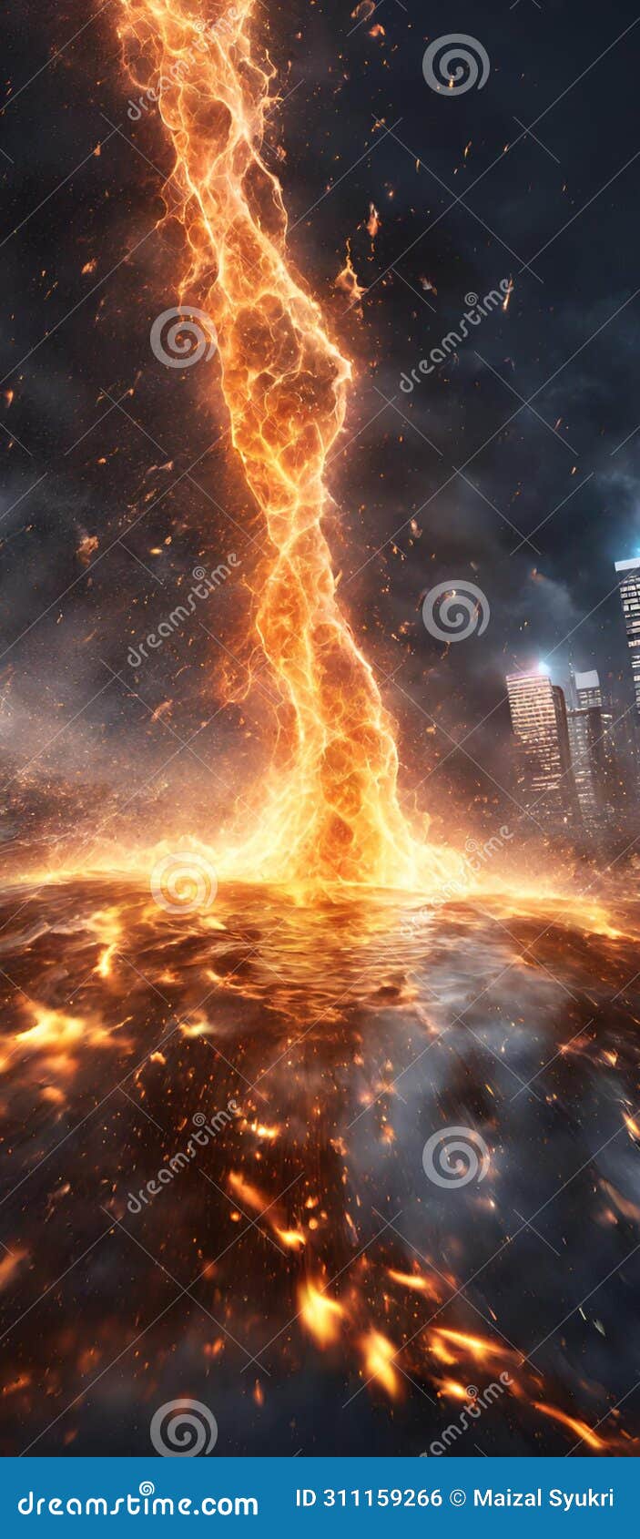 When Fire and Water Work Together To Become a Powerful Storm Stock ...