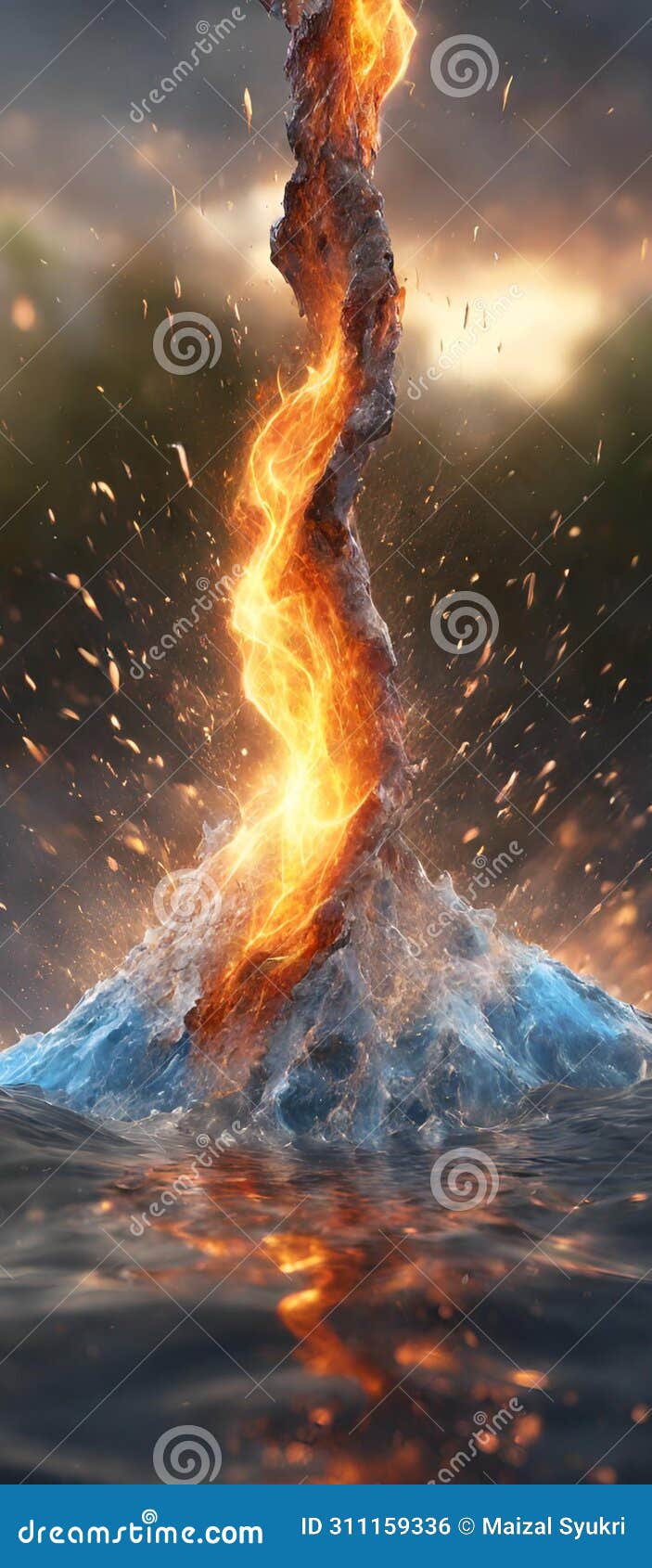 When Fire and Water Work Together To Become a Powerful Storm Stock ...