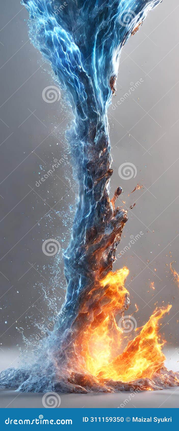 When Fire and Water Work Together To Become a Powerful Storm Stock ...