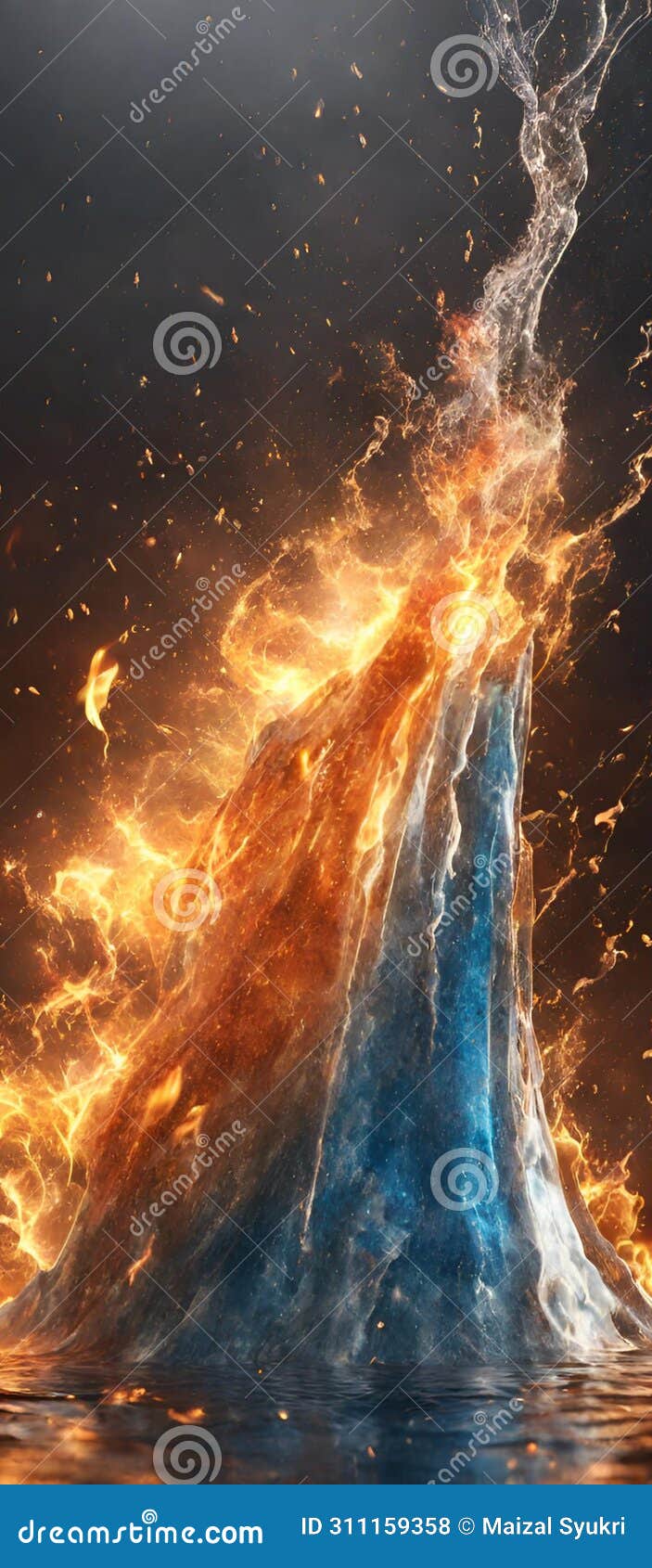 When Fire and Water Work Together To Become a Powerful Storm Stock ...