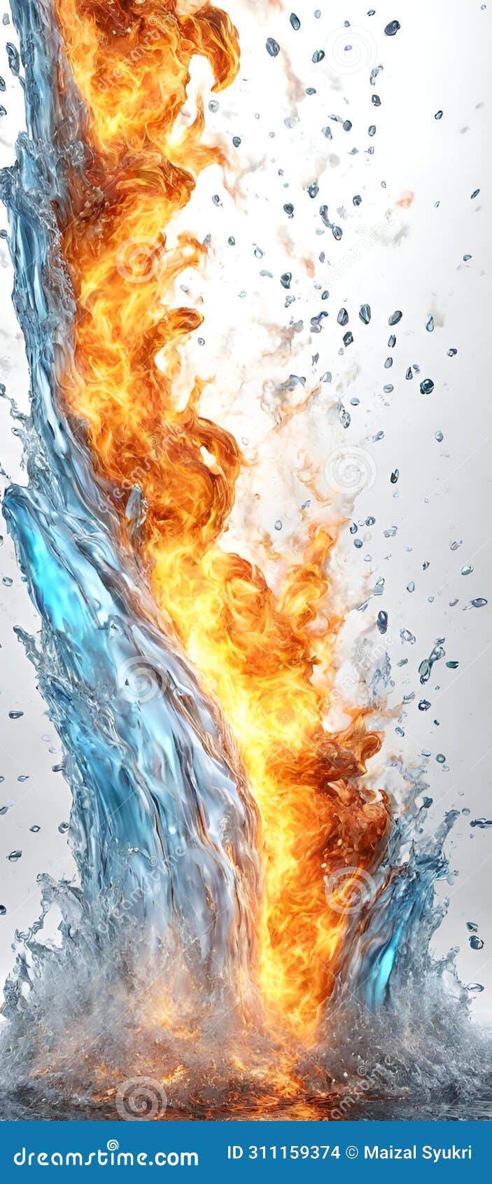 When Fire and Water Work Together To Become a Powerful Storm Stock ...