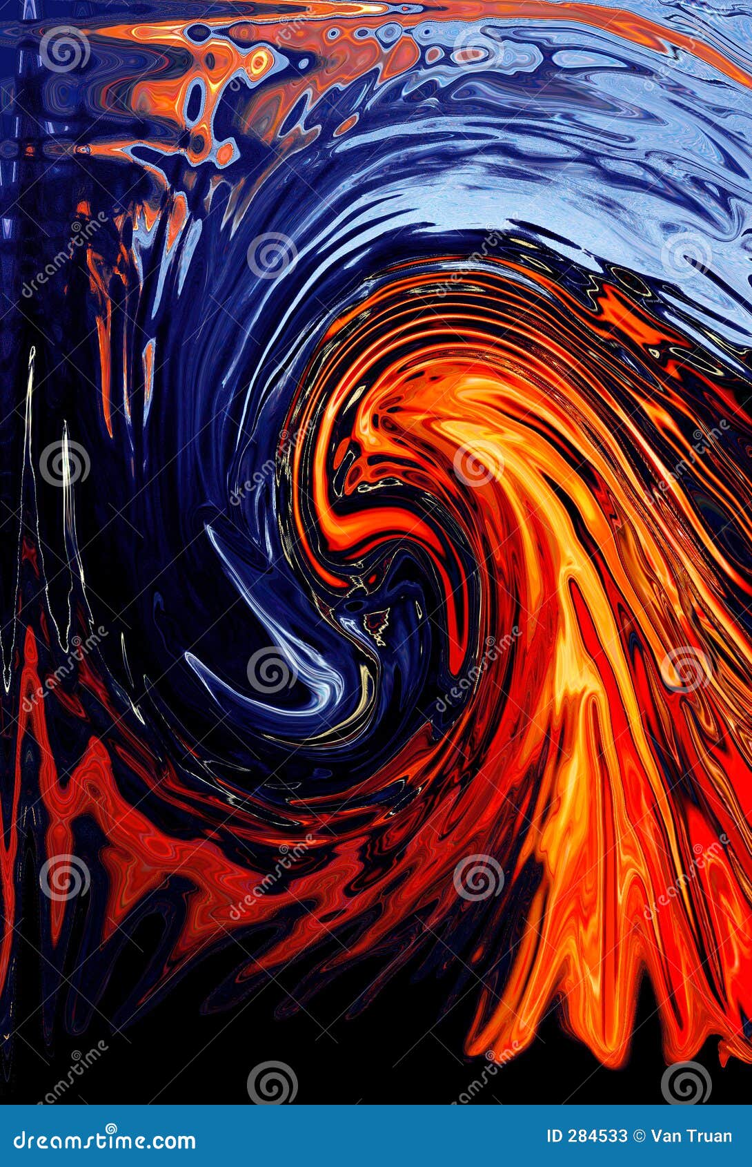 Fire Wave stock illustration. Illustration of flame, abstract - 284533