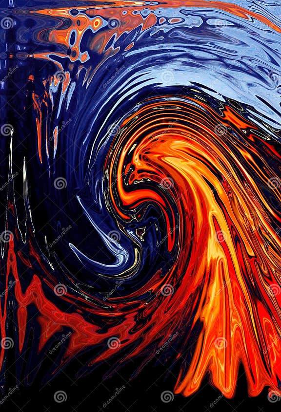 Fire Wave stock illustration. Illustration of flame, abstract - 284533