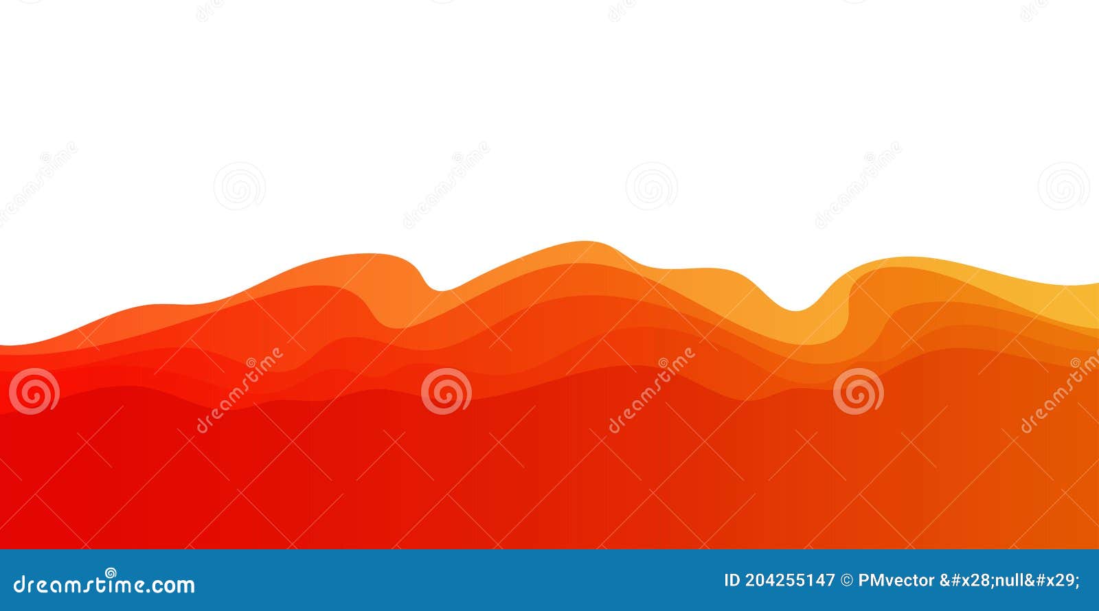 Fire Wave Flames Flowing Lines Curve Concept Border Background Vector ...