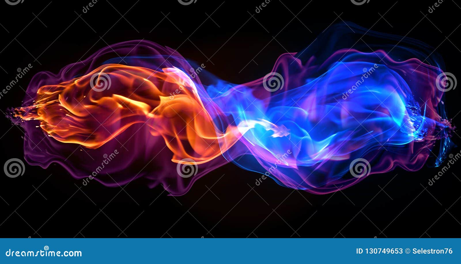 Fire - a Wave of Hot Plasma Fire - Red Stock Illustration ...