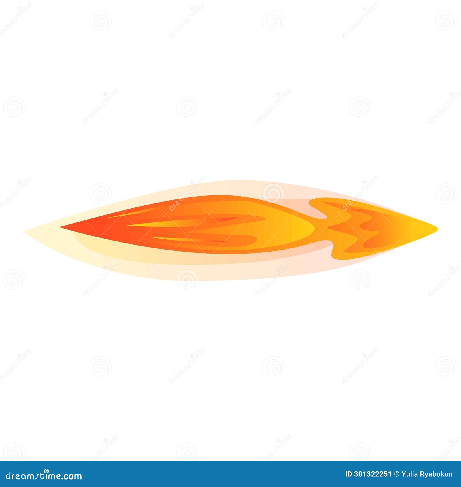 Fire Wave Shot Icon Cartoon Vector. Laser Beam Stock Vector ...