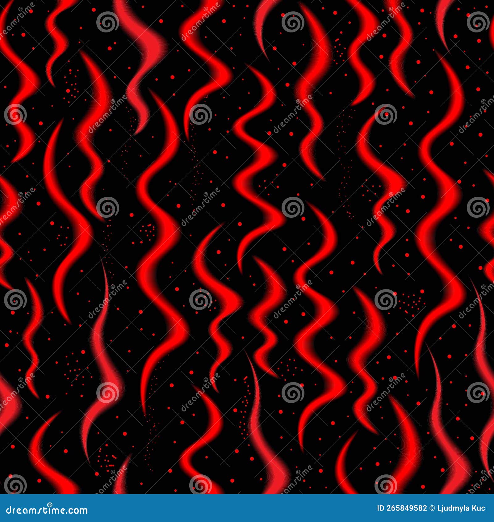 Fire Waves Seamless Wallpaper Stock Vector - Illustration of pattern ...