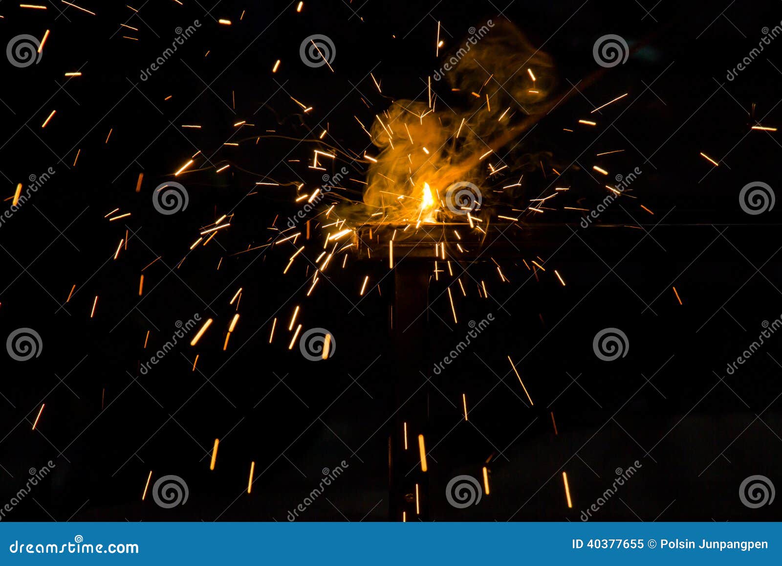 Fire of welding stock image. Image of engineering, connect - 40377655