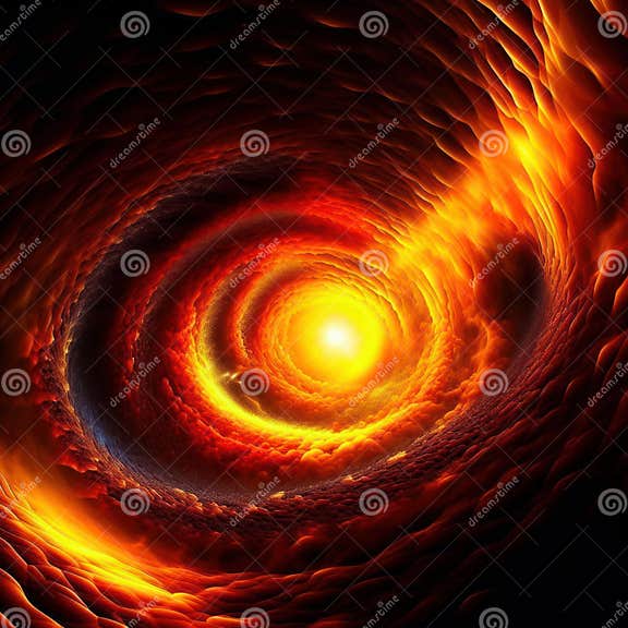 Fire whirl top view. stock illustration. Illustration of reflection ...