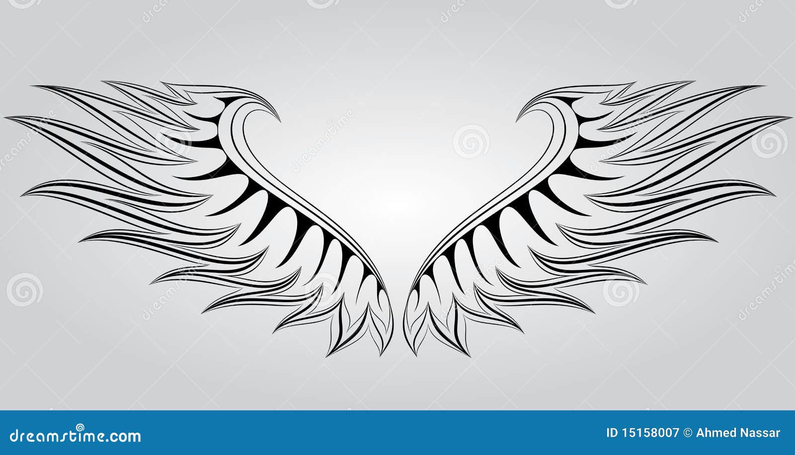 Fire Wing Cartoon Vector | CartoonDealer.com #15158007