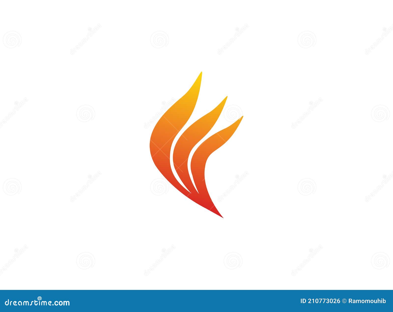 Fire Wings Logo Forming, a Creative Flame Design Vector Stock Vector ...
