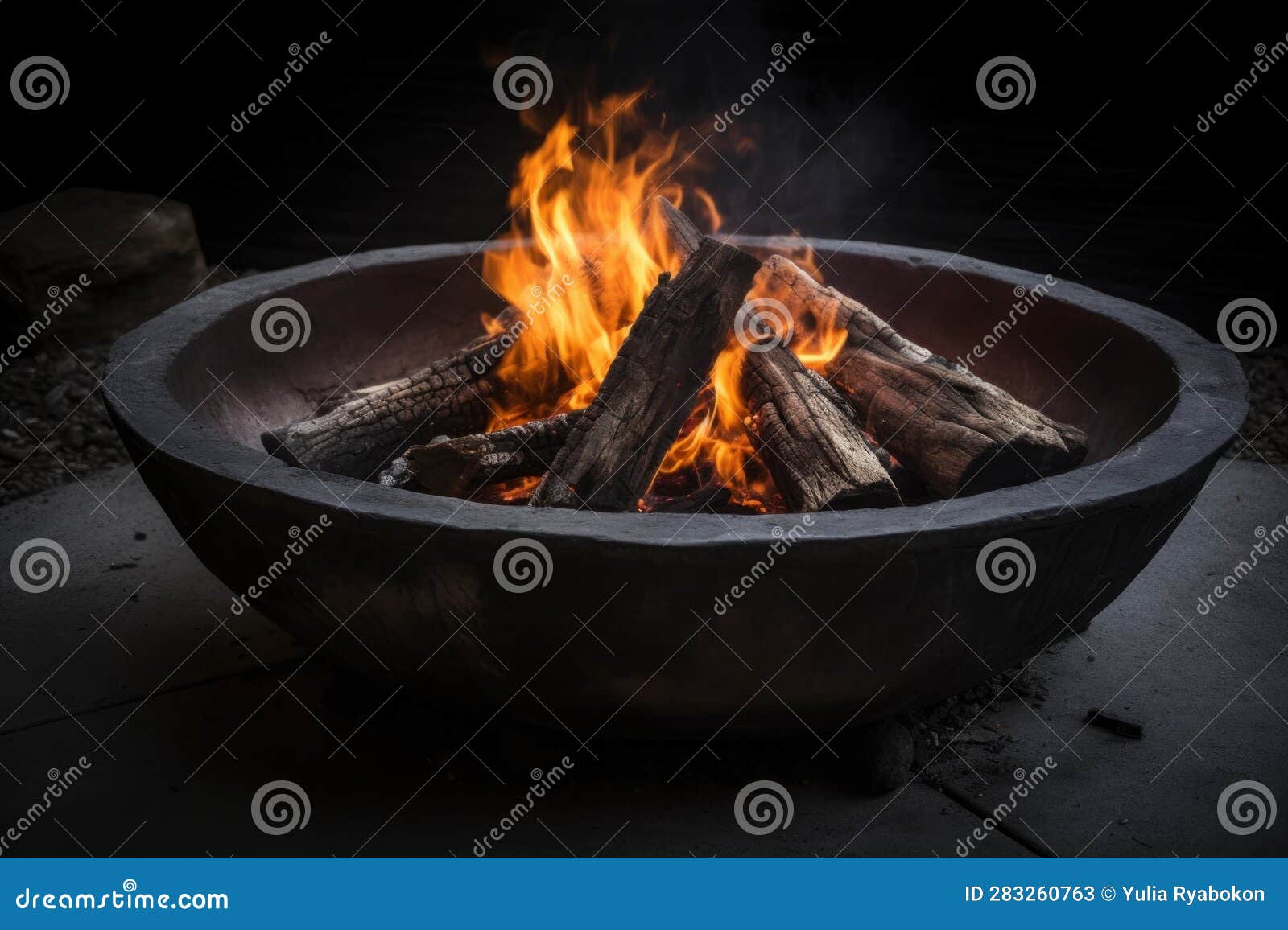 Fire Wood Burn. Generate Ai Stock Illustration - Illustration of ...